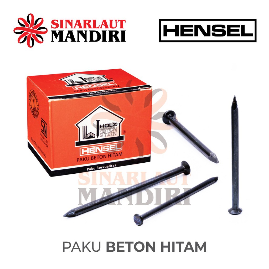 Jual Paku Beton Hitam Hensel / Concrete Nail 50mm / 5cm | Shopee Indonesia
