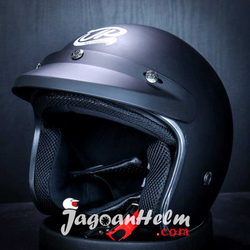 Jual JPX HELM JP RETRO NEW BIGIE | BLACK DOFF | BOGO | Shopee Indonesia
