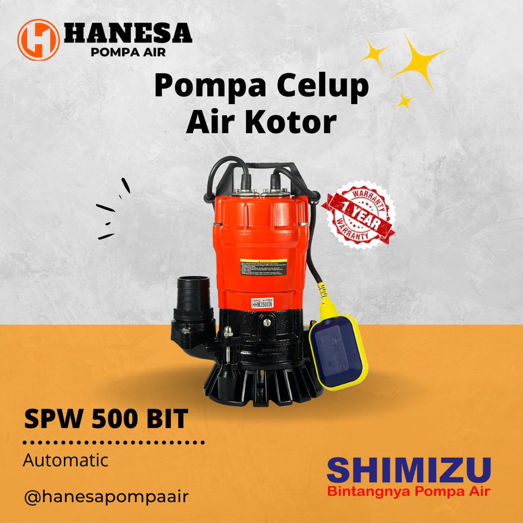 Jual Shimizu SPW 500 BIT Pompa Celup Otomatis | Shopee Indonesia