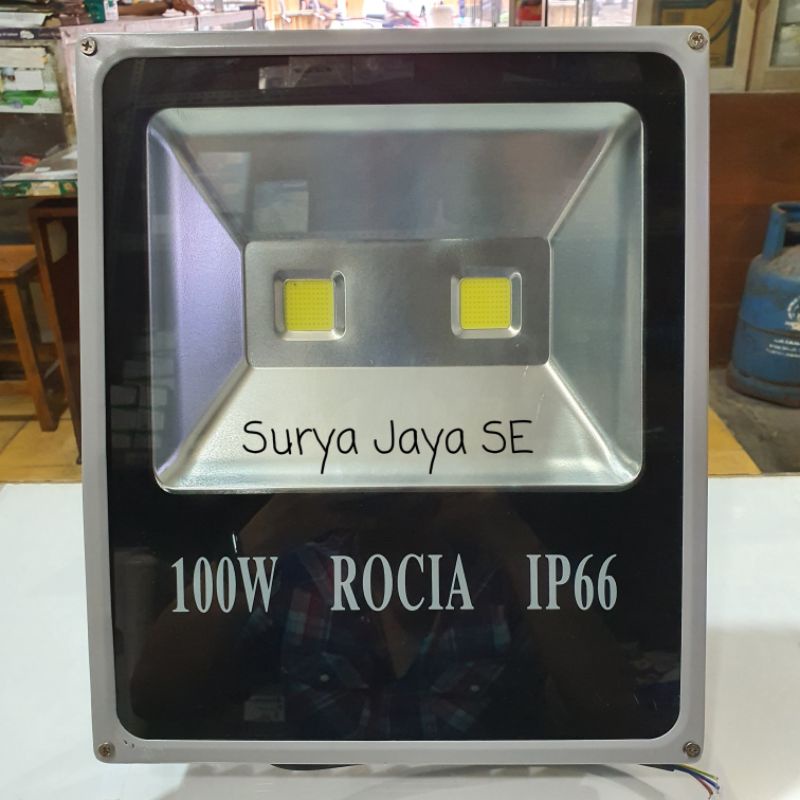 Jual Lampu Sorot LED 100 Watt LED Flood Light Outdoor Rocia IP66 | Shopee Indonesia