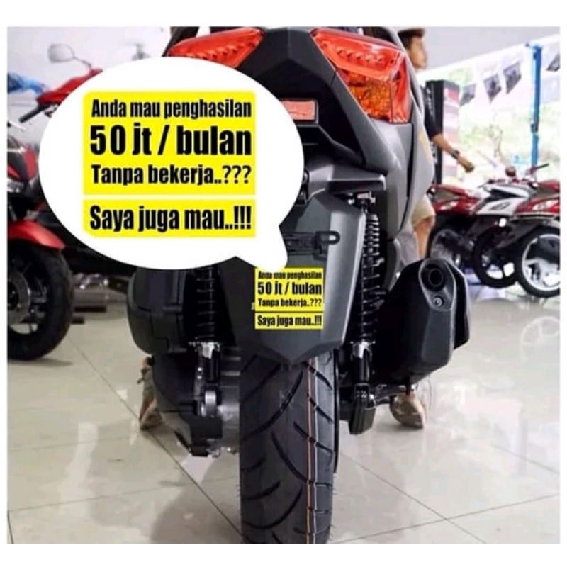 Jual Stiker Motor Unik Lucu Stiker Cutting Anda Mau Penghasilan 50 Juta ...