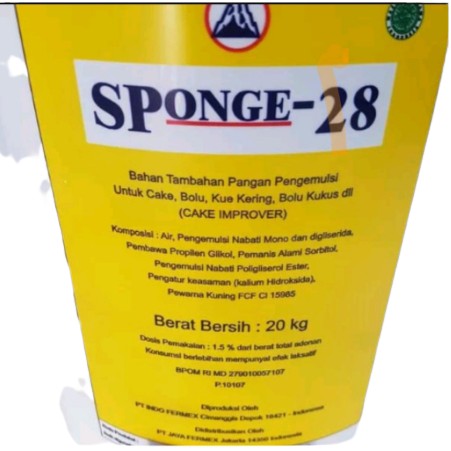 Jual SP SPONGE 28 Cake Emulsifier - 100gr / Pelembut Kue / Cake ...