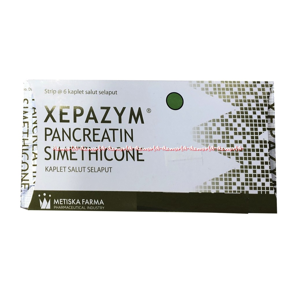 Jual Xepazym Pancreatin Simethicone Kaplet Salut Selaput 6Tablet Obat ...