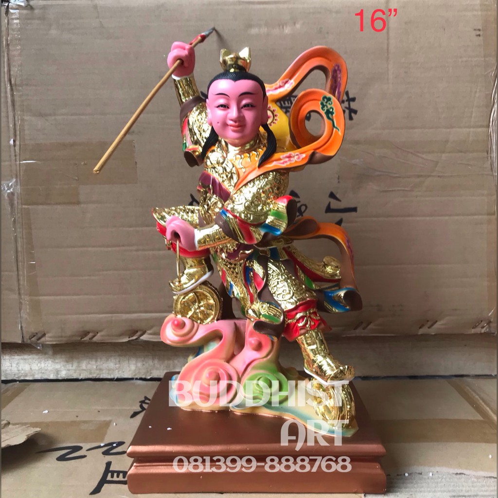 Jual Patung Dewa Naca Nacha Nezha locia lo chia injak roda 16 inch ...