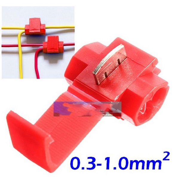 Jual MERAH SNAP LOCK Quick Splice Wire Red Connector Jumper Kabel Kupas ...