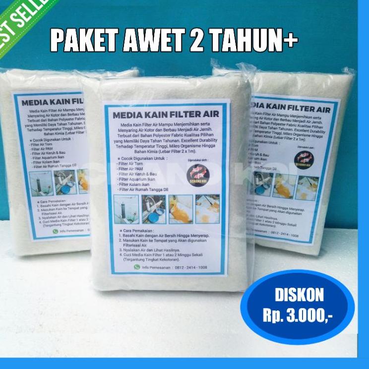 Jual rlo MEDIA KAIN FILTER AIR AWET 2 TAHUN + , FILTER AIR SUMUR ...