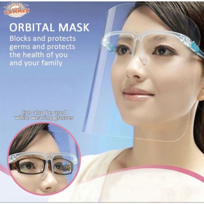 Jual Face Shield Kacamata Masker Wajah APD Safety Pelindung Anti Fog ...