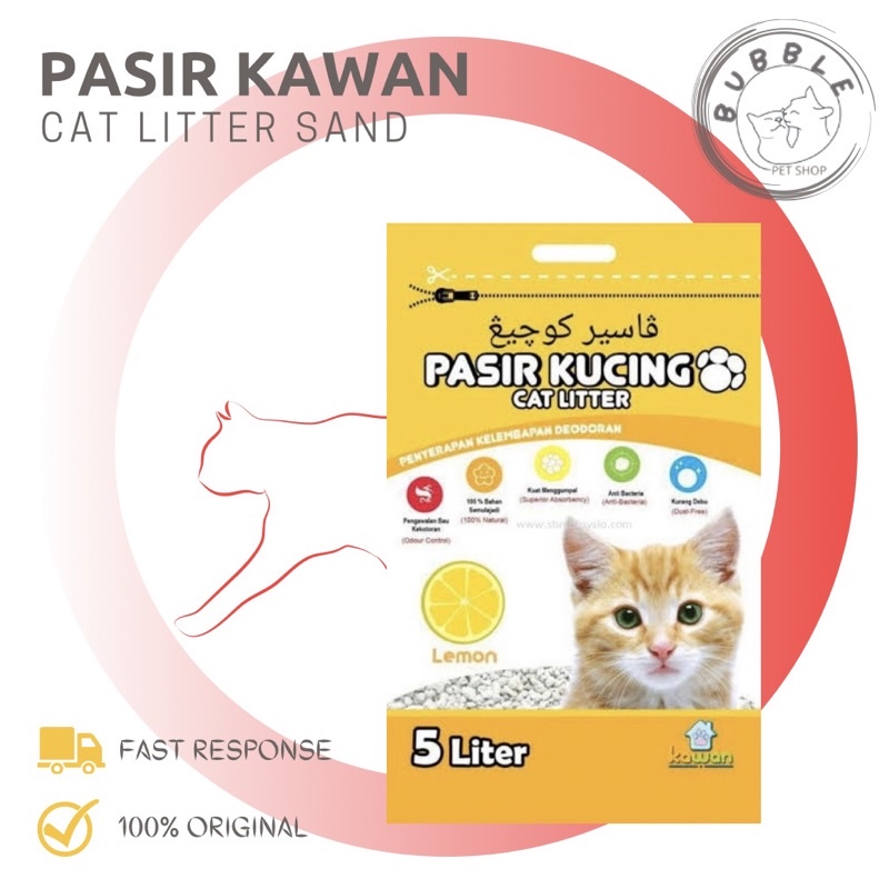 Jual Pasir Kucing (Litter Sand) Kawan 5 liter | Shopee Indonesia