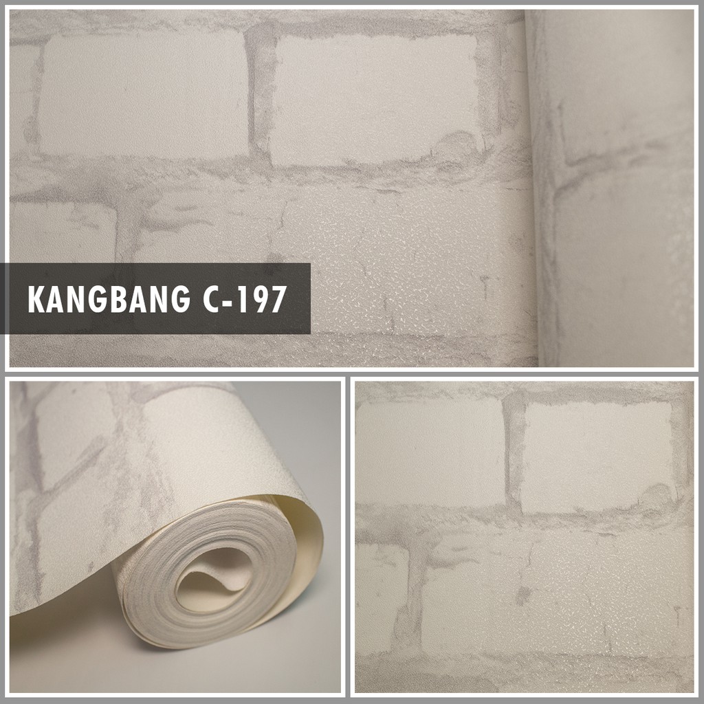 Jual Wallpaper Dinding Motif Bata Putih | Shopee Indonesia