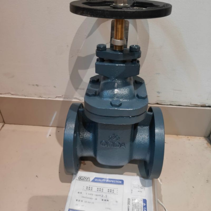 Jual Gate Valve Cast Iron JIS 5k Onda 1 1/2 inch | Shopee Indonesia