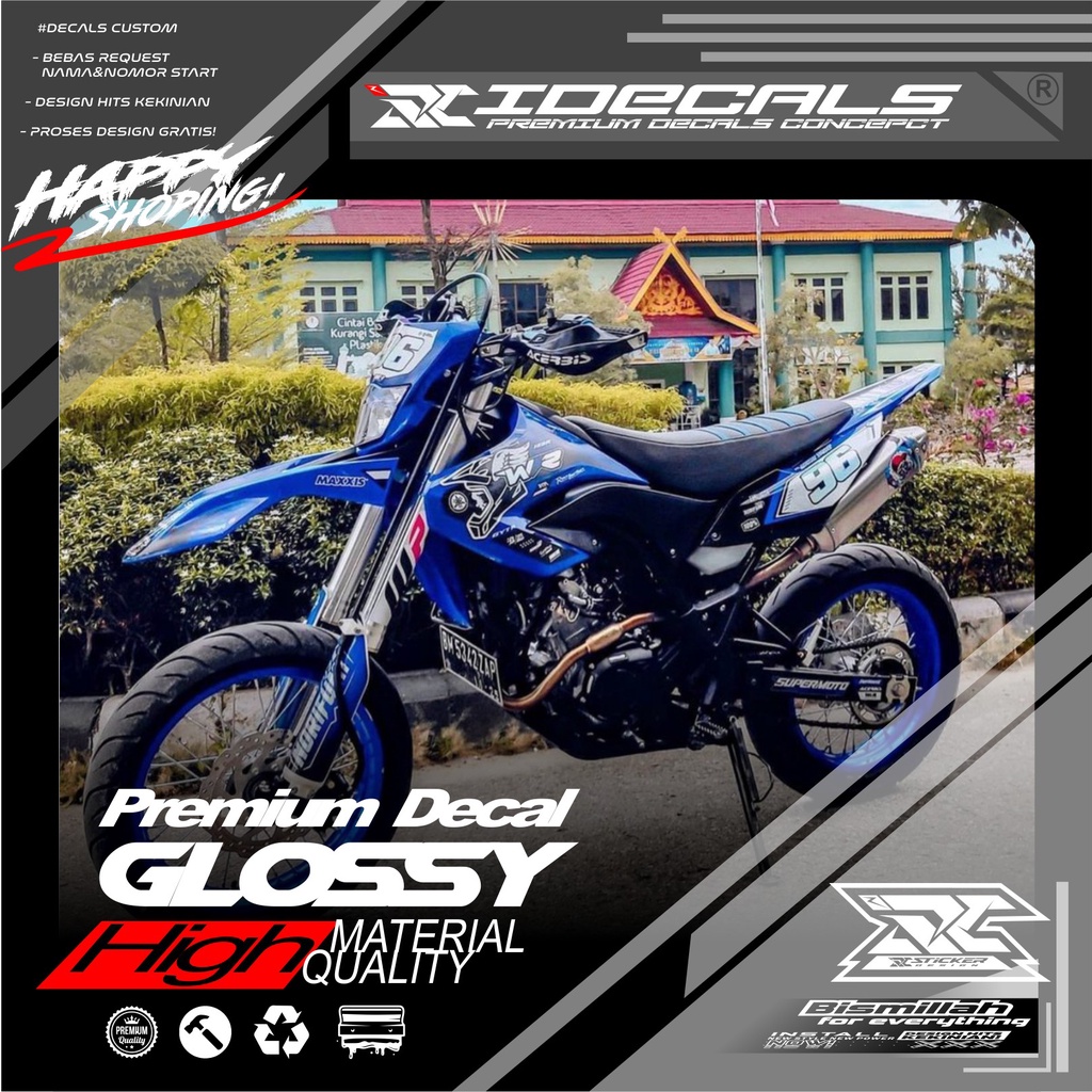Jual 00137 sticker decals fullbody yamaha wr 155 desain simpel bebas ...