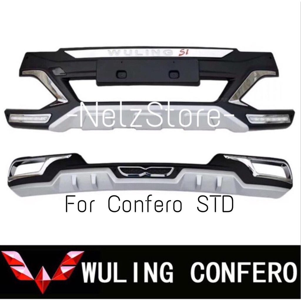 Jual Wuling Confero Bodykit With DRL / ABS Front + Rear Bumper Cover ...