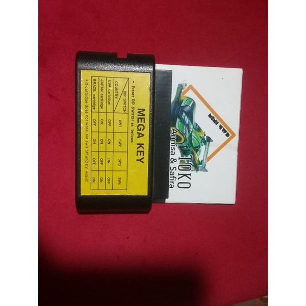 Jual sega mega drive mega key adaptor utk kaset 4 region sudah tes ...