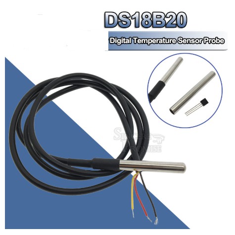 Jual Sensor Suhu Waterproof Temperature Probe DS18B20 Stainless Steel ...