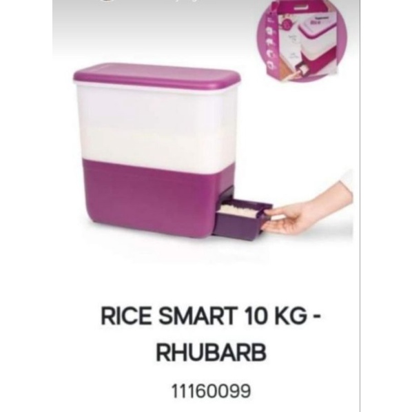 Jual Rice Smart 10 KG, Tempat penyimpanan Beras By Tupperware | Shopee ...
