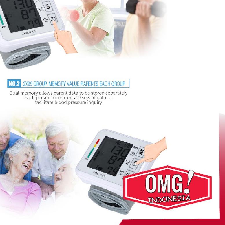 Jual TENSIMETER DIGITAL LCD DISPLAY PENGUKUR TEKANAN TENSI DARAH ...