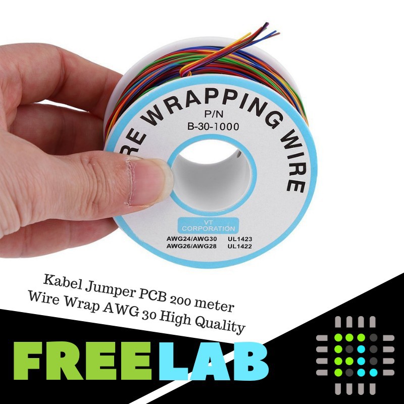 Jual Kabel Jumper PCB Wire Wrap 200m AWG 30 High Quality Wrapping Wire | Shopee Indonesia