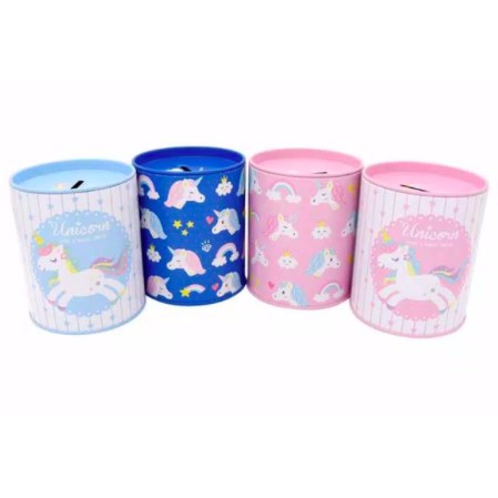 Jual CELENGAN KALENG TABUNG BULAT SAVING BOX MOTIF UNICORN SOUVENIR ...