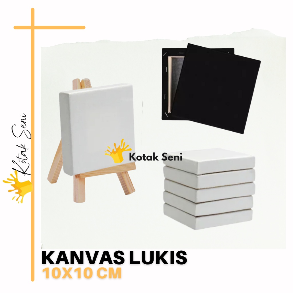 Jual Canvas Lukis Kecil 10x10 Cm / Kanvas Lukis Mini 10x10cm / Kanvas ...