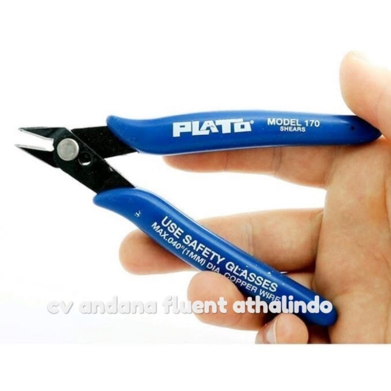 Jual tang Plato tang potong 5" tang biru merk plato | Shopee Indonesia