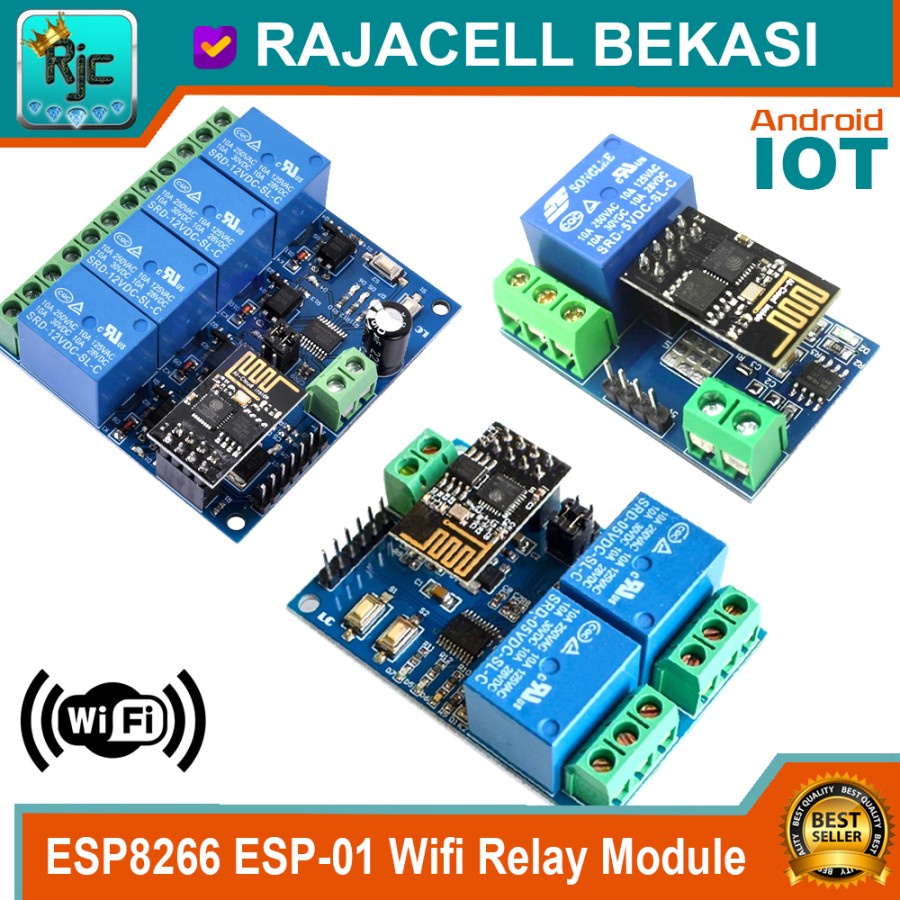 Jual ESP8266 ESP01 Wifi Relay IOT Smart Home Remote Control Switch via ...