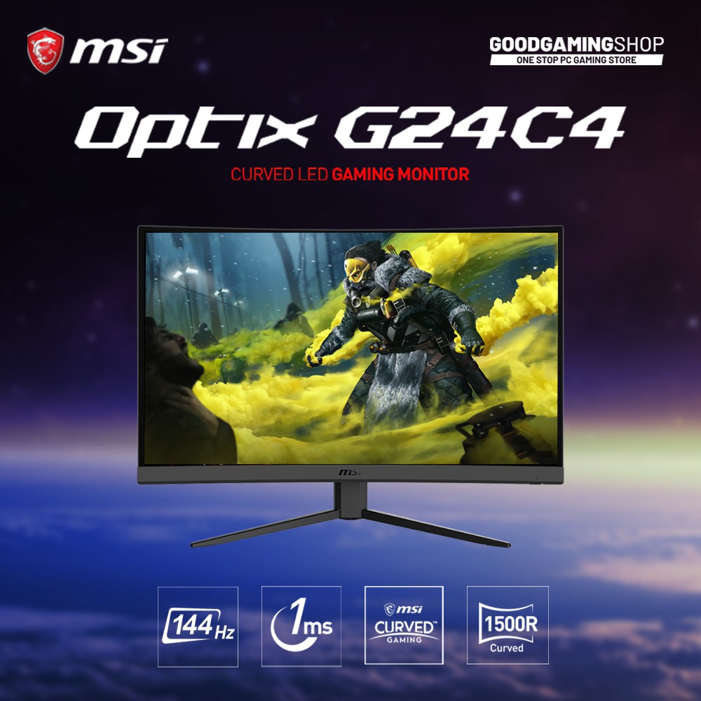 Jual MSI OPTIX G24C4 Curve Monitor | Shopee Indonesia