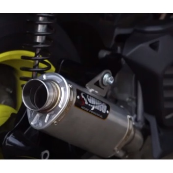 Jual EXHAUST SISTEM SHIJIRO RACING TYPE MT-3 THREE OVAL FOR AEROX N-MAX ...