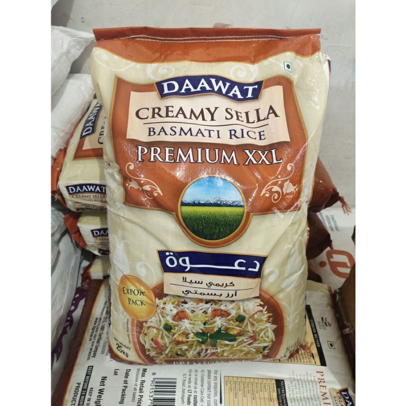 Jual beras basmati daawat creamy sella premium XXL 1kg | Shopee Indonesia
