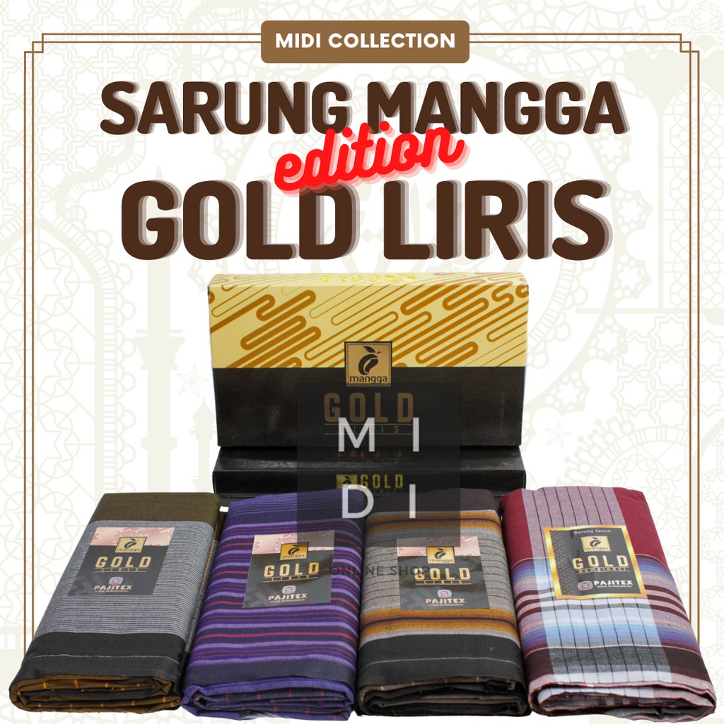 Jual SARUNG MANGGA GOLD Edisi LIRIS | Shopee Indonesia