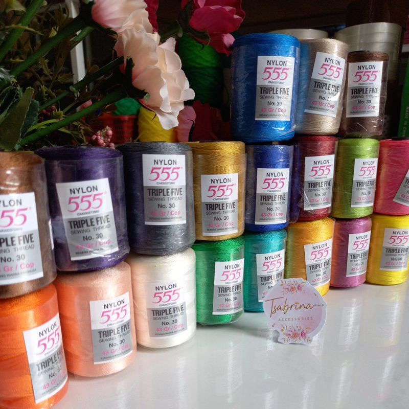 Jual Benang NYLON 555 | sewing thread | Shopee Indonesia