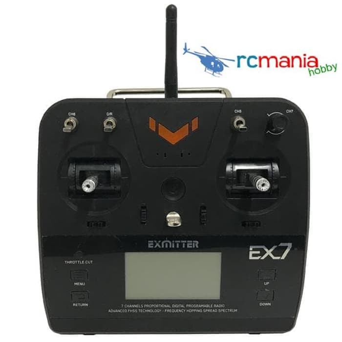 Jual Volantex RC Exmitter EX7 7CH 2.4GHz + Receiver EAR711 | Shopee ...