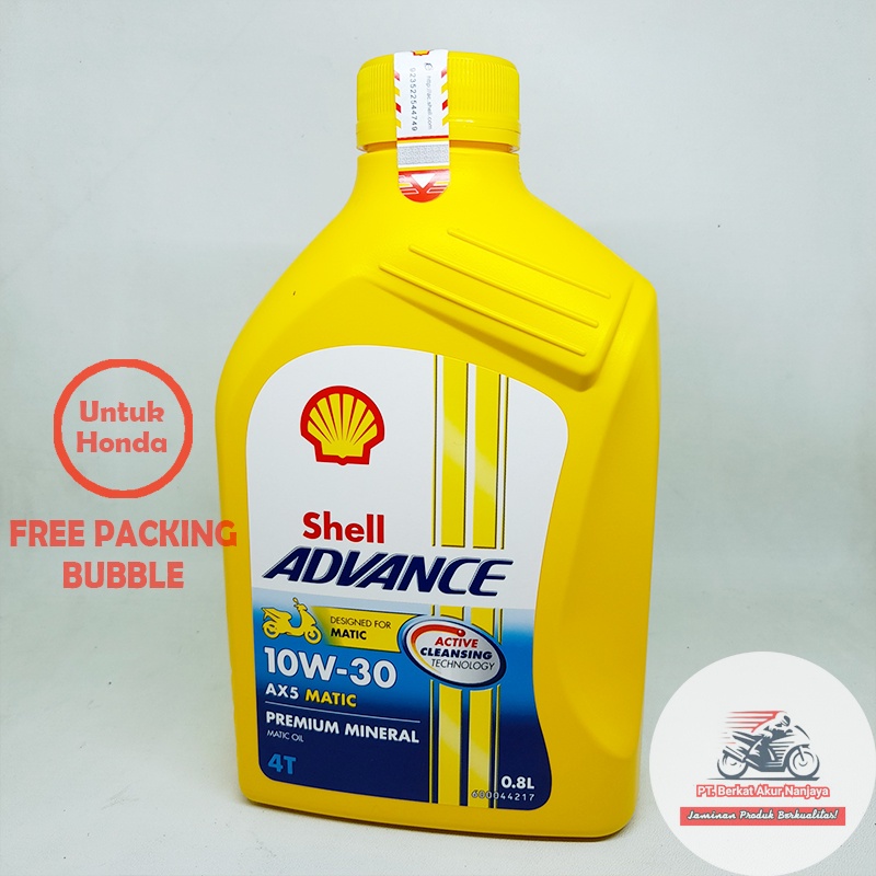 Jual Oli Shell advance AX5 Scooter / matic SAE 10W-30 800 mL 0.8L | Shopee Indonesia