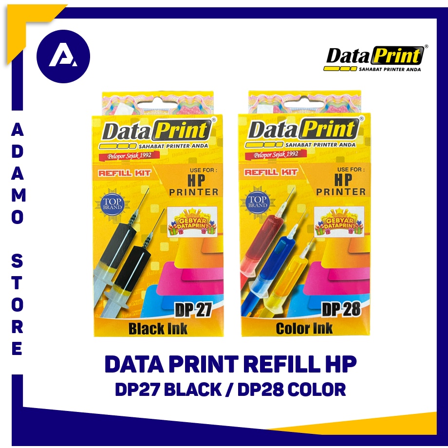 Jual Refill Tinta Suntik Data Print DataPrint DP27 DP28 Printer HP - DP ...