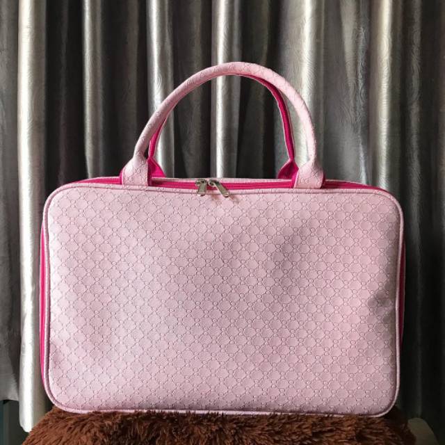 Jual KOPER MOTIF Q KECIL DEEP BABY PINK | Shopee Indonesia