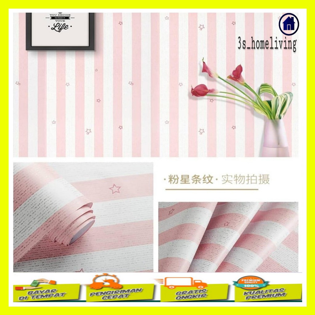 Jual Wallpaper Dinding Bintang Pink Wallpaper Bintang Pink Wallpaper ...