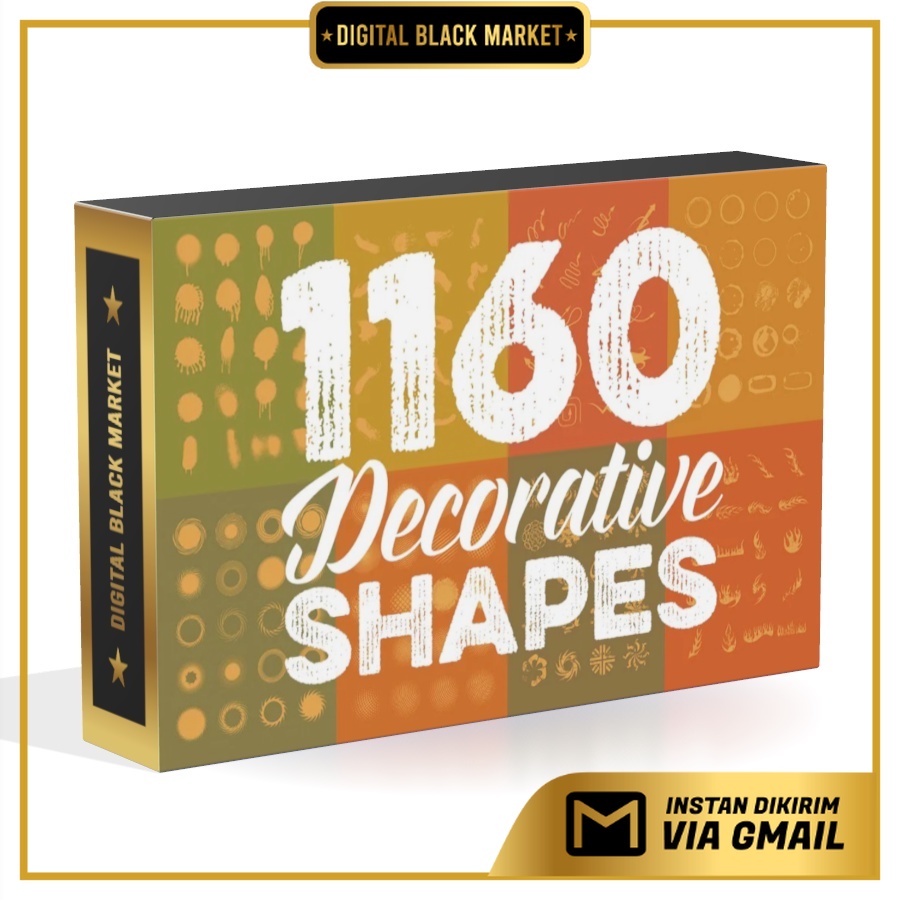 Jual ID25414 - Mega Bundle 1160 Decorative Shapes 319662 | Shopee Indonesia