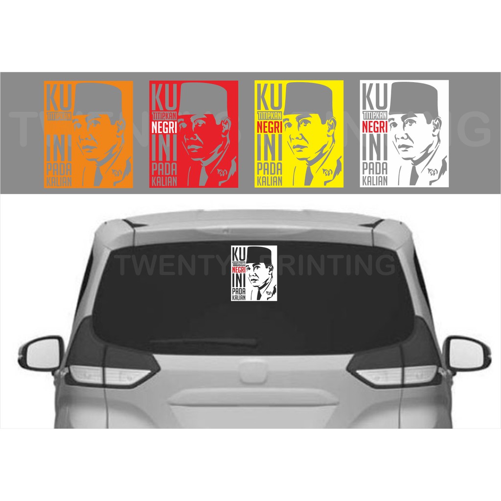 Jual STIKER SOEKARNO STICKER KACA MOBIL | Shopee Indonesia