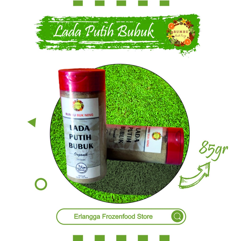 Jual LADA PUTIH BUBUK BOTOL 85 GRAM | Shopee Indonesia