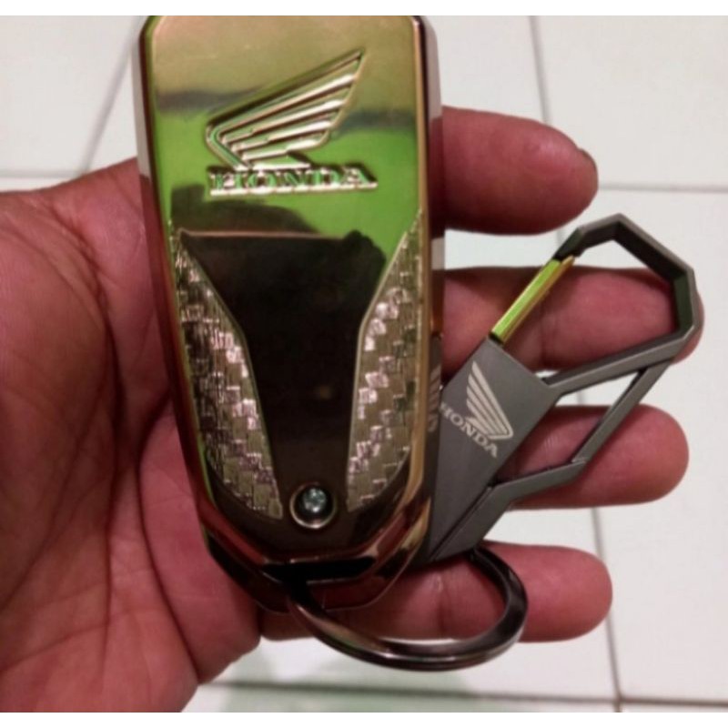 Jual PAKET COVER KUNCI REMOTE CASE DAN GANTUNGAN KUNCI HONDA ALL NEW ...