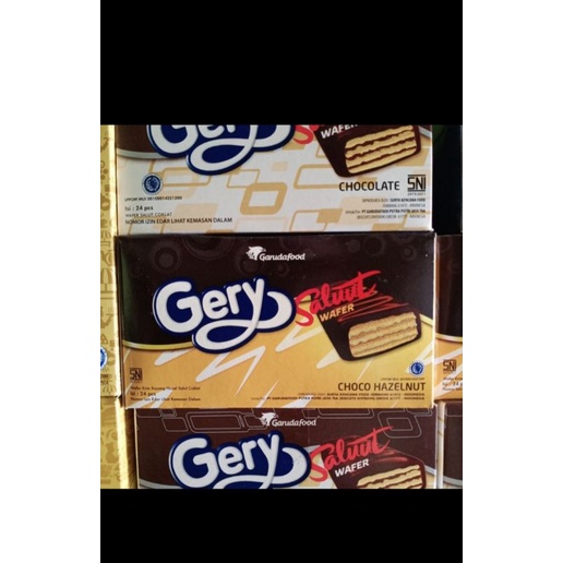 Jual Gery Salut Wafer Chocolat / Gery Choco Hazelnut/ Snack Coklat 1 ...