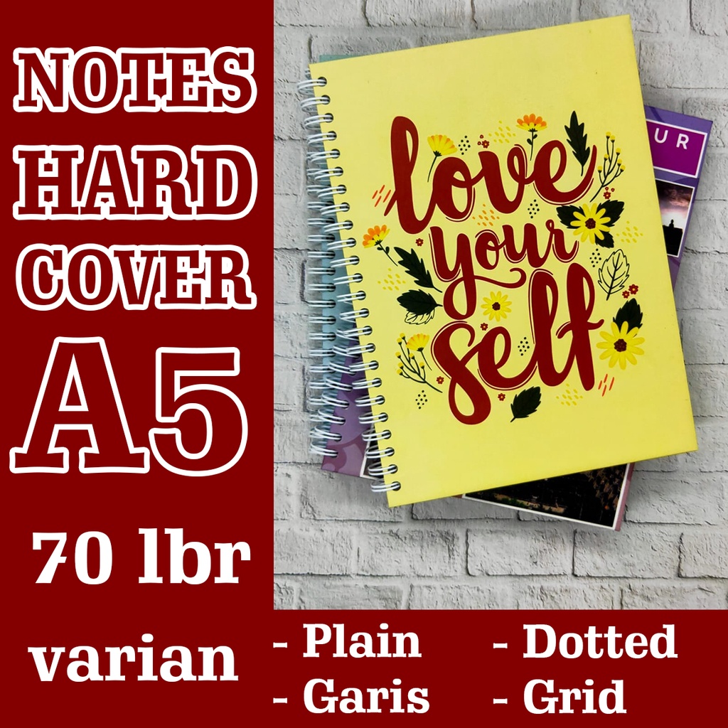 Jual Buku Tulis Catatan Custom Hardcover / Buku Agenda A5 HARD COVER ...