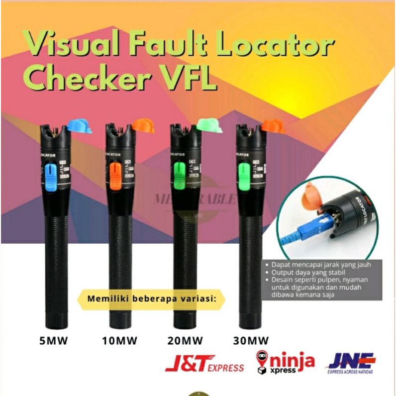 Jual Visual Fault Locater 5-30MW Senter Laser Fiber Optic | Shopee ...
