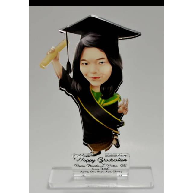 Jual Plakat wisuda custom, plakat graduation, plakat akrilik, plakat ...