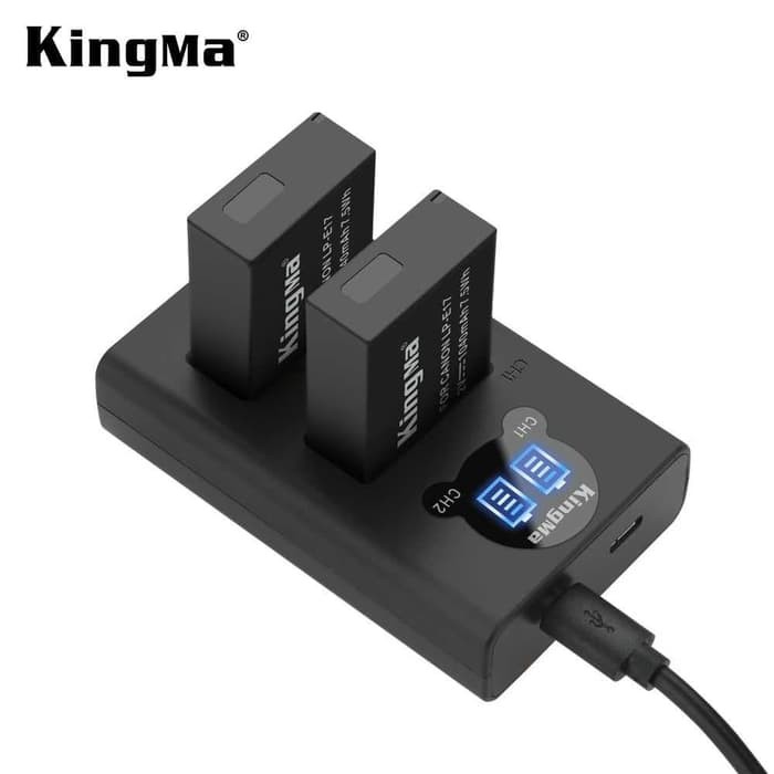 Jual Kingma Powerpack Canon LP-E17 (2Battery) & LCD Dual Slot Charger ...
