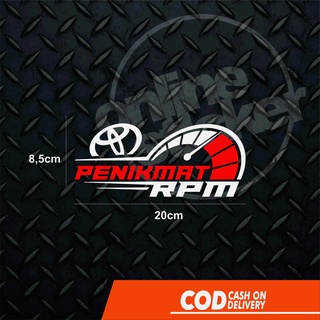 Jual Sticker Toyota Penikmat RPM | cutting sticker | Shopee Indonesia