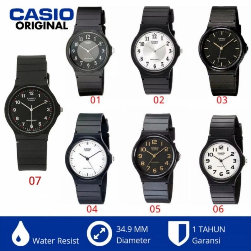 Jual Casio Original Mq-24 Series Mq24 Jam Tangan Analog Model Unisex | Shopee Indonesia