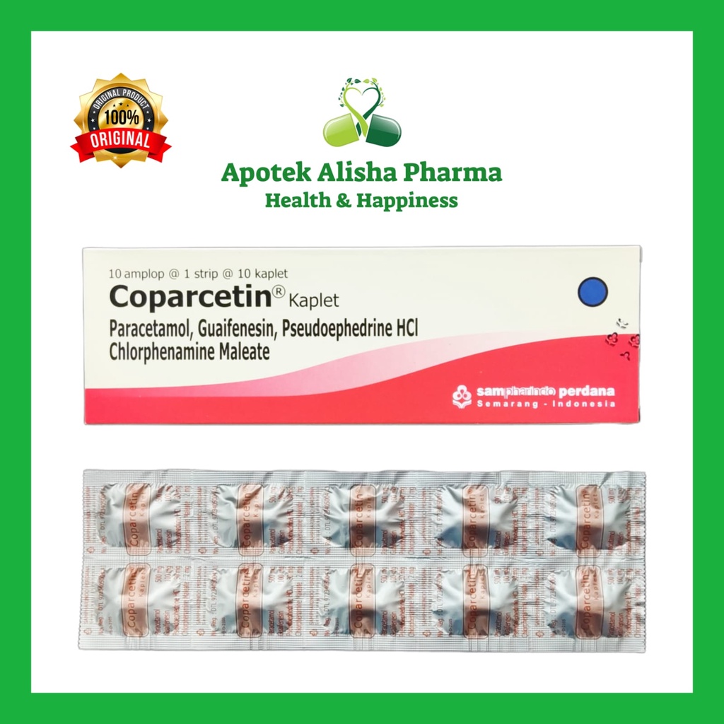 Jual Coparcetin Tablet Strip / Box - Coparsetin Tablet Obat Batuk ...