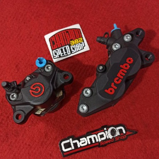 Jual Paket Kaliper Brembo Original Italy 4 Piston P4 4P P4.34/30 2 Piston P2 2P P2.34 Black Red ...