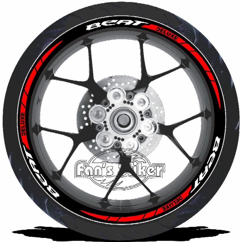 Jual Stiker velg Honda beat deluxe relektif mantul cahaya | Shopee ...