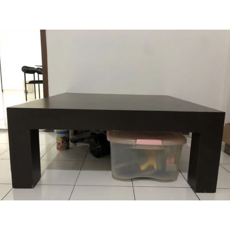 Jual Meja persegi motif kayu 100 x 100 x 40 | Shopee Indonesia